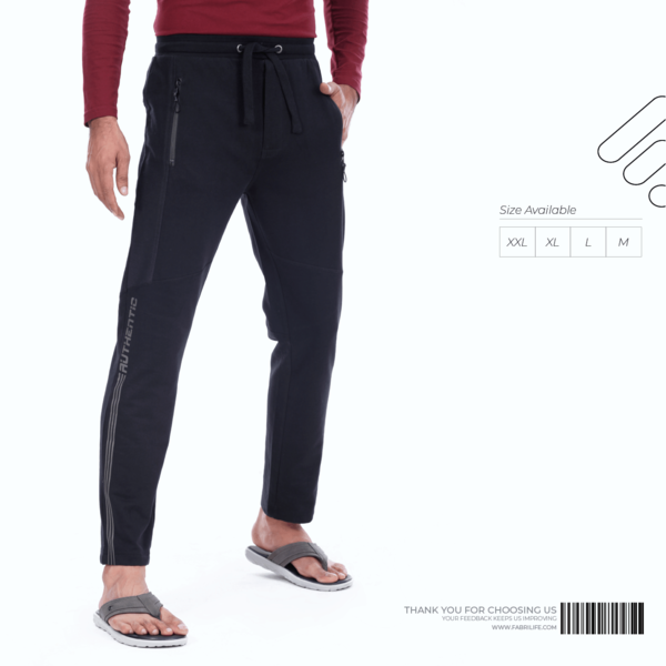 Mens Premium Track Trouser - Black - Best Quality Product | Fabrilife