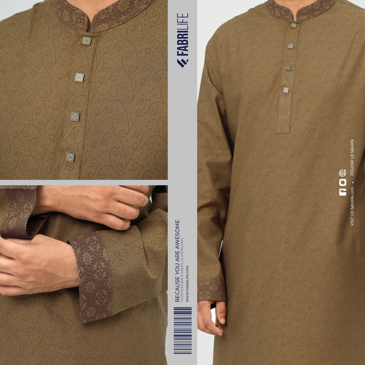 Premium Jacquard Panjabi - Risaalah - At Best Price | Fabrilife